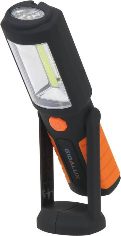 Baladeuse LED 180lm rechargeable articulée avec crochet et aimant | GIGALUX