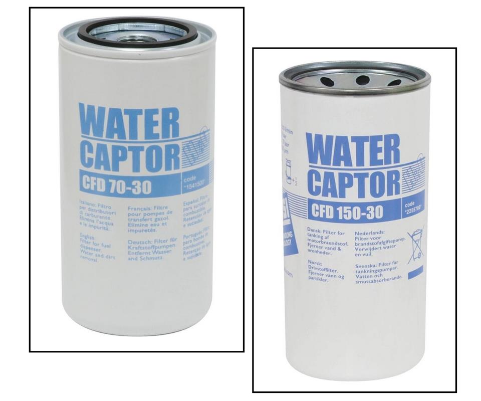 Filtre à Gasoil à absorption d’eau 30μ - PIUSI | 70L/min ou 150L/min