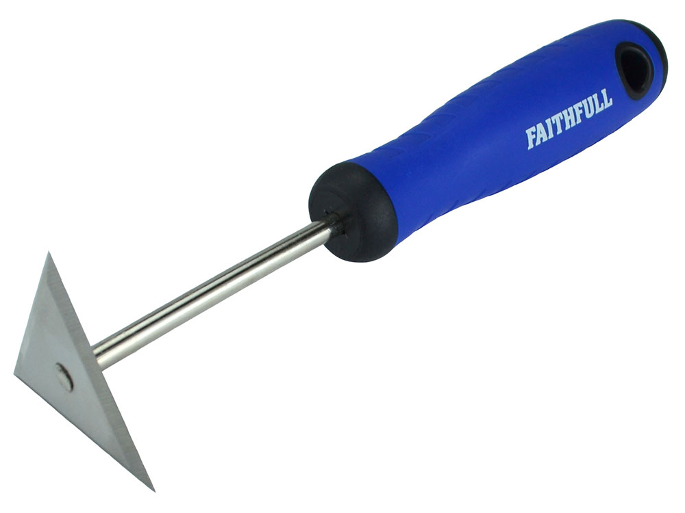 Grattoir Triangulaire 55mm - Lame Inox et Manche Confortable - FAITHFULL