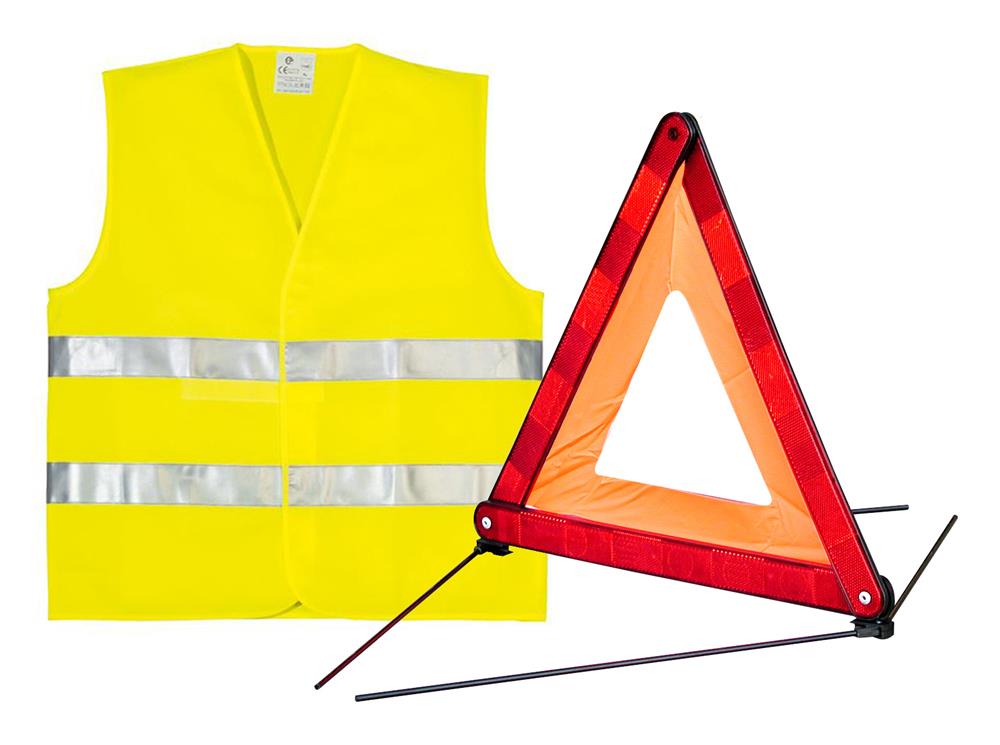 Kit de signalisation - Outifrance | Triangle + Gilet jaune