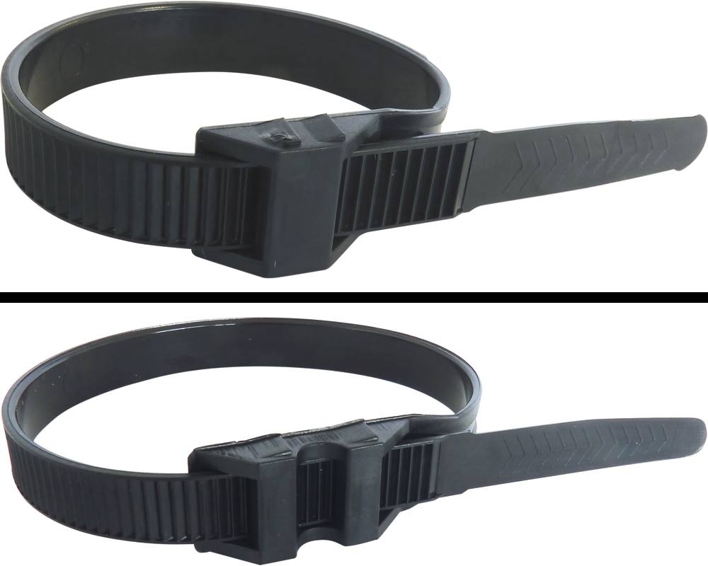 Colliers nylon d’installation x100, Simple et Double verrouillage | Col-Ty