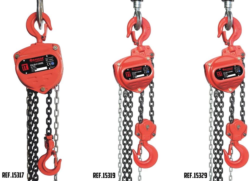 Palan à chaine - Modèle industrie - Drakkar Equipement | 1T, 2T ou 3T